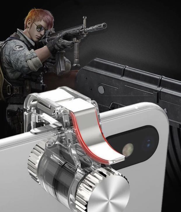 PUBG COD Mobile Game Controller Clicker Trigger-1 pair Red, Mobile ...