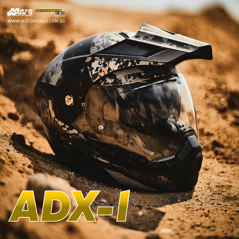 Scorpion ADX-1 Modular Helmet, Motorcycles, Motorcycle Apparel on Carousell
