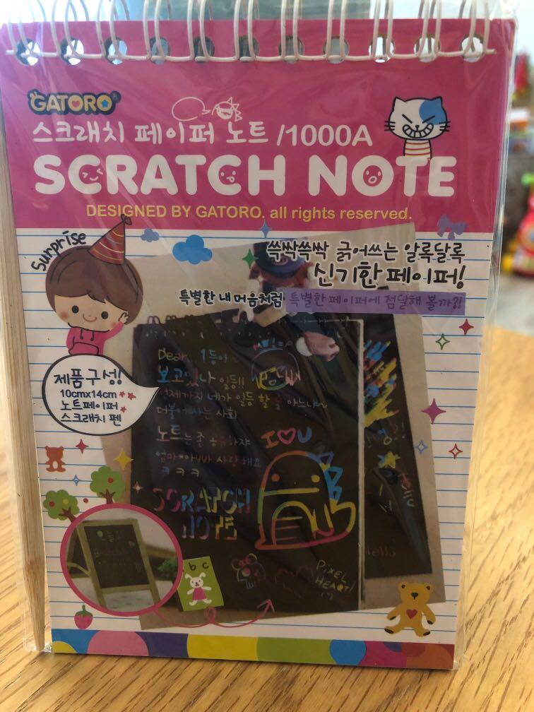 Scratch note , $1 only, Hobbies & Toys, Stationery & Craft, Art ...
