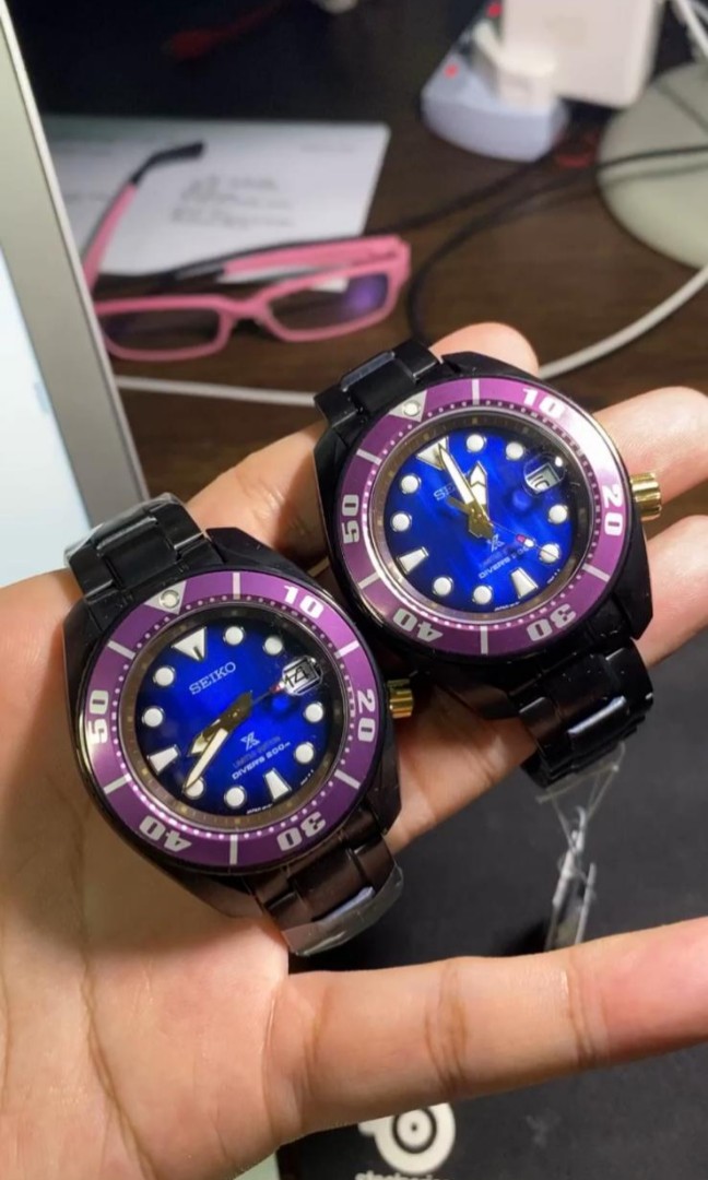 Seiko zimbe 4 purple sumo SPB055J1 SPB055, Men's Fashion, Watches ...