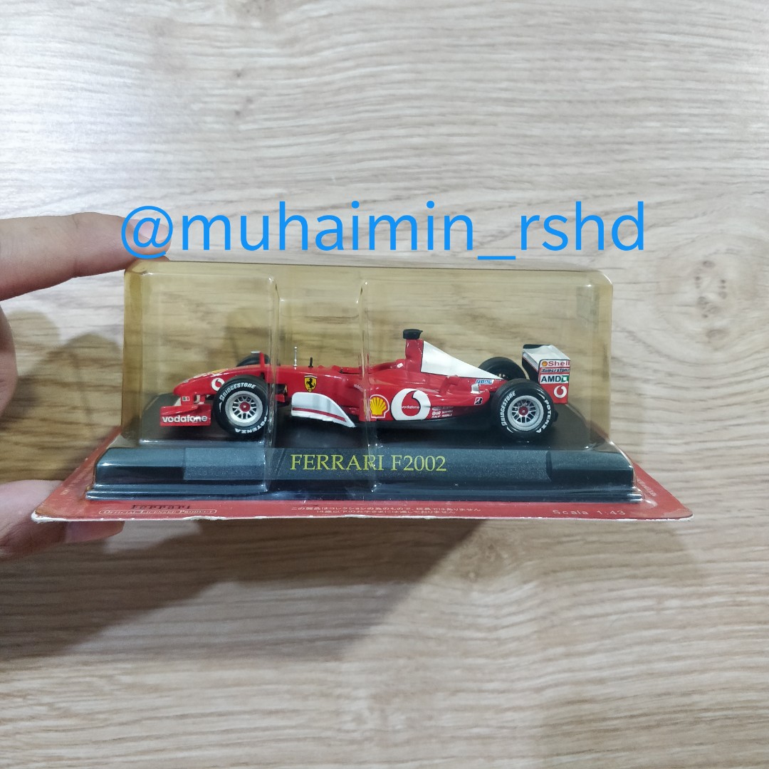 SHELL FERRARI FORMULA 1 F1 F2002 MICHAEL SCHUMACHER 1/43 (ITEM FROM ...