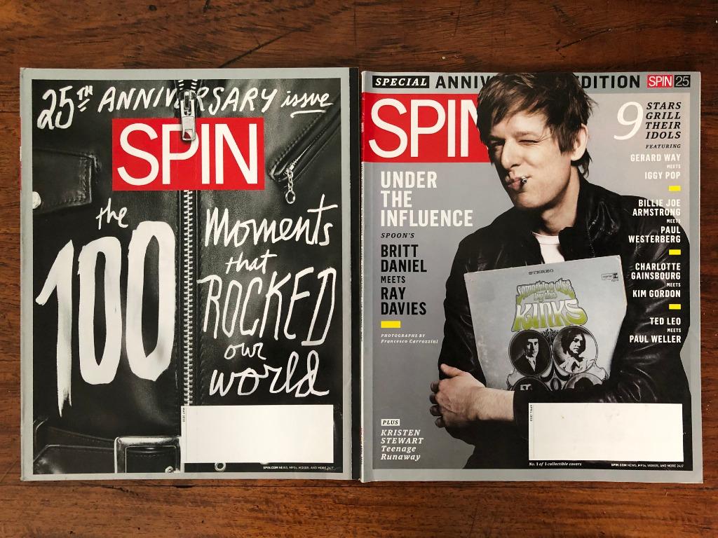 SPIN 25th Anniversary Issue and Special Anniversary Edition SPIN 25 ...