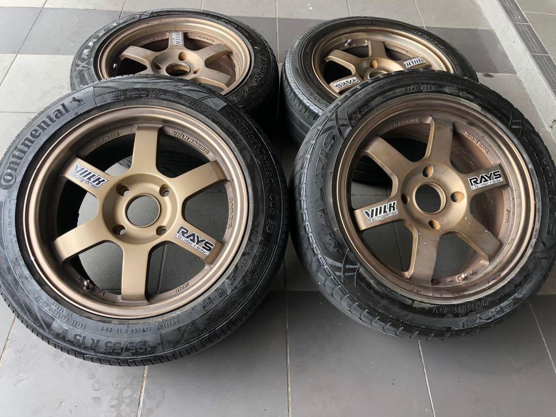 Sport Rim TE37 15 114, Auto Accessories on Carousell