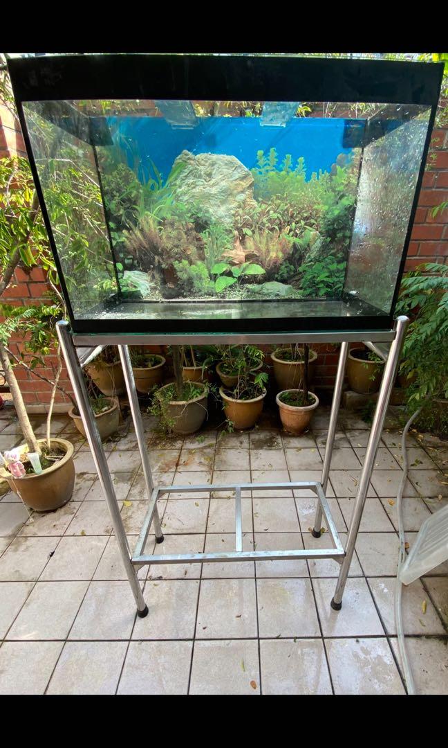 Stainless steel stand, 2 feet tank, Pet Supplies, For Fish, Fish Tanks ...