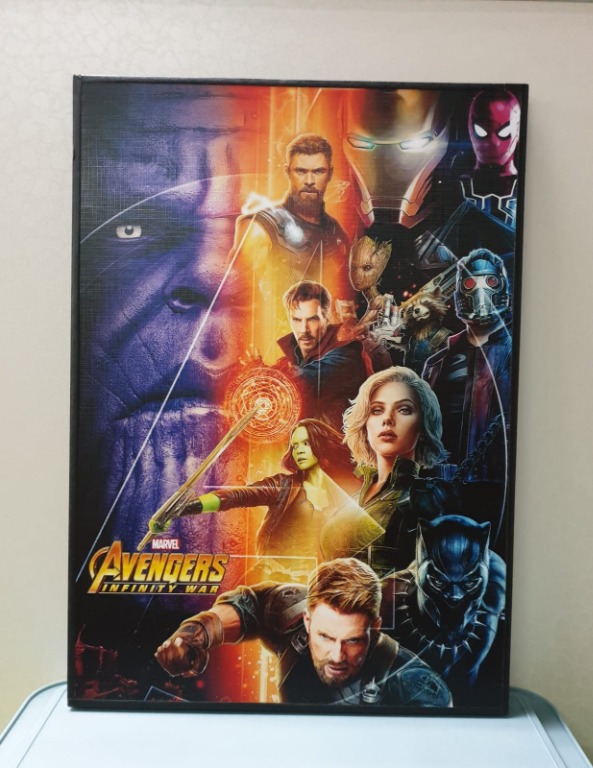 The Avengers Marvel Wall Poster with Frame, Furniture & Home Living ...