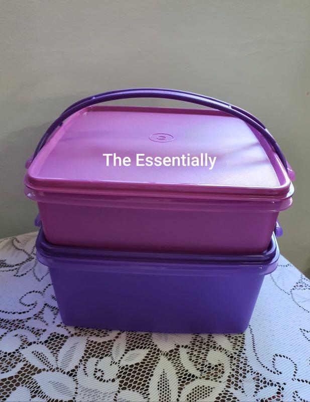 Tupperware Jumbo goody box with cariolier, Furniture & Home Living ...