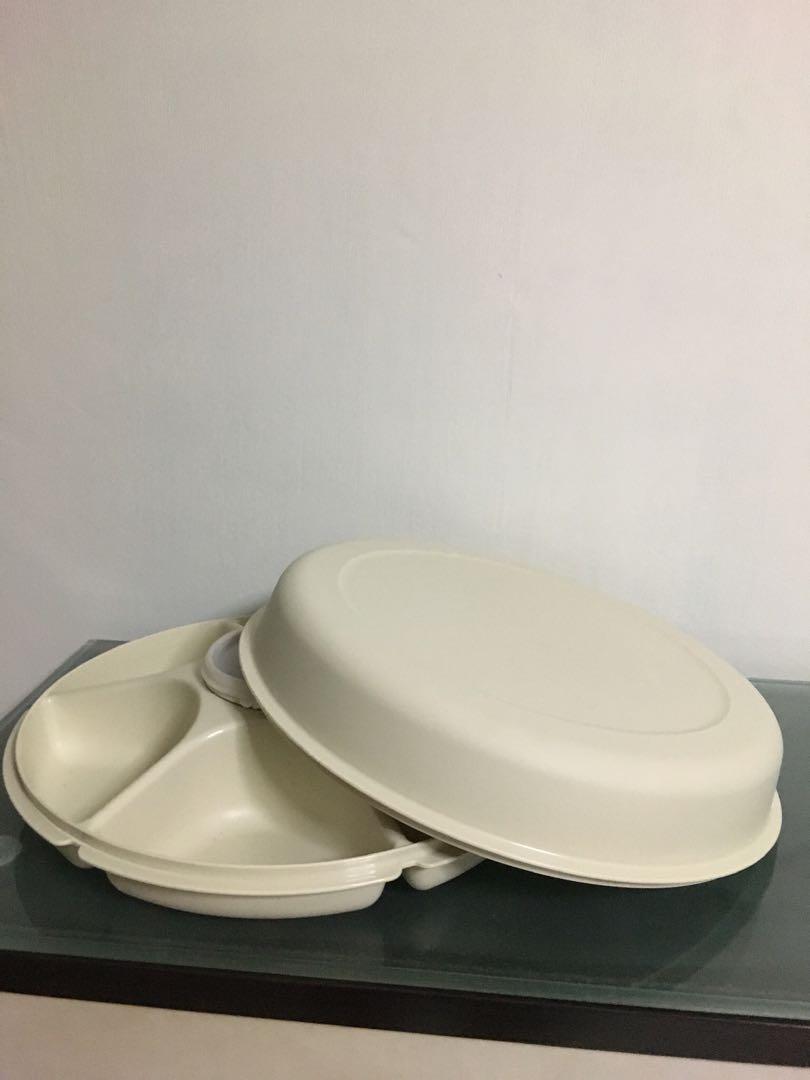 Tupperware Multi Compartment Container with Cover, Furniture & Home ...