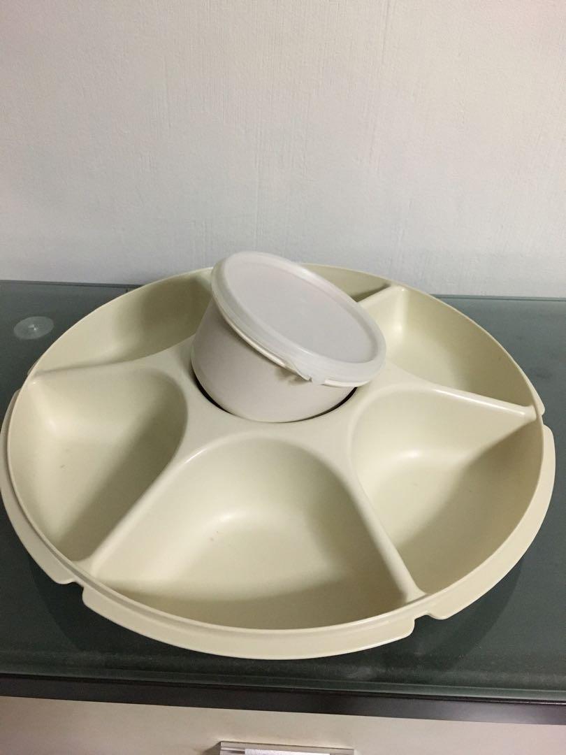 Tupperware Multi Compartment Container with Cover, Furniture & Home ...