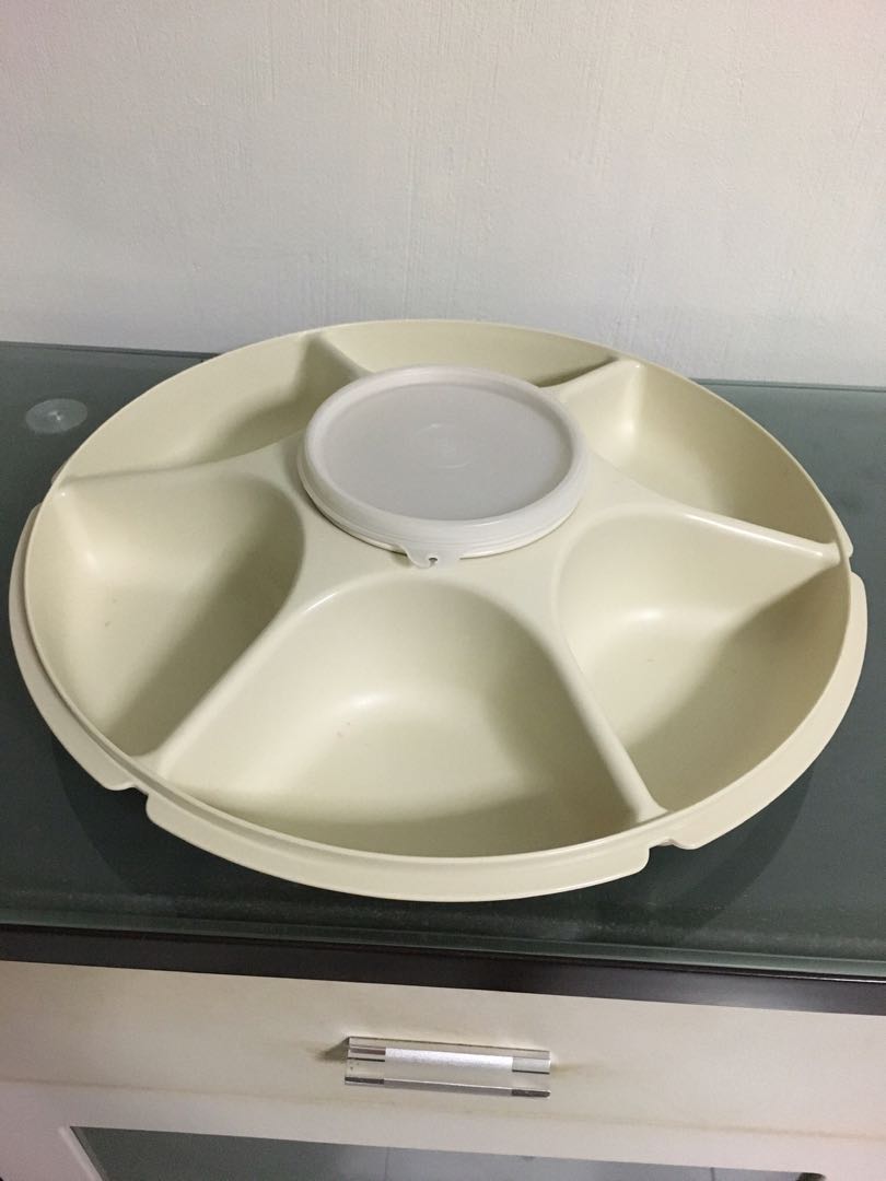 Tupperware Multi Compartment Container with Cover, Furniture & Home ...