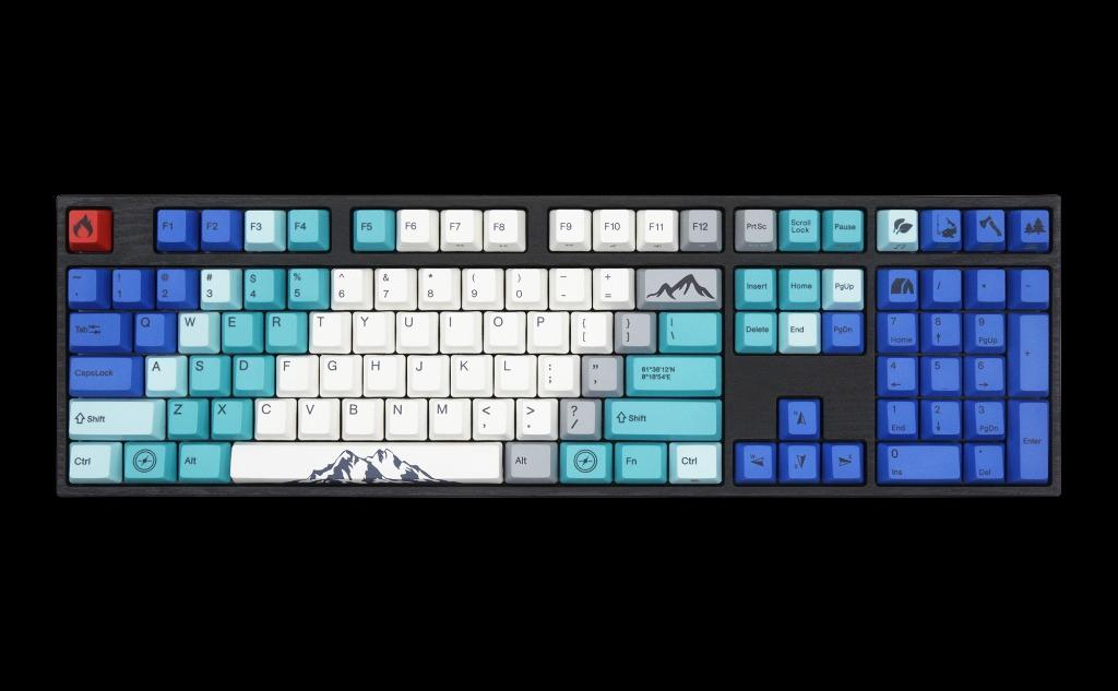 Varmilo VA108M / VA87M Summit White LED Dye Sub PBT Mechanical Keyboard ...