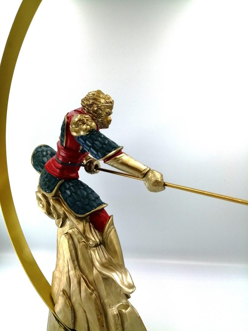 Victorious Monkey King Buddha Resin Metal Alloy Statue, 18.8 Inches ...