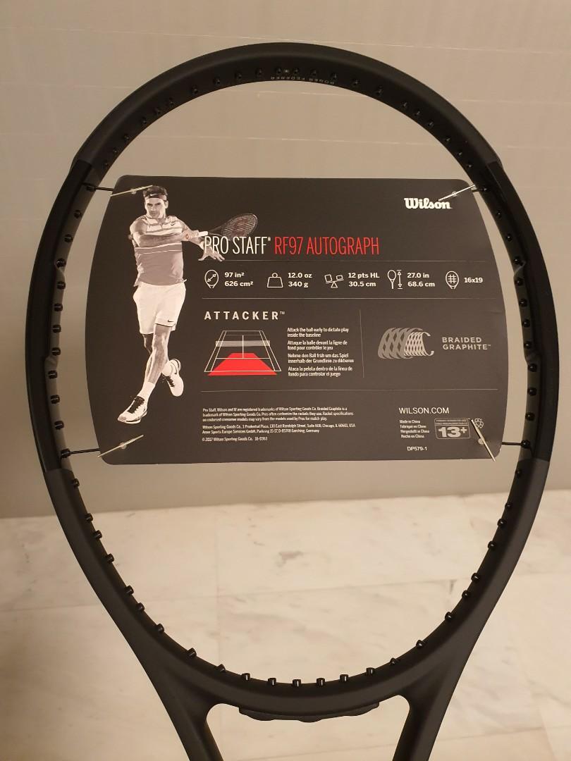 Wilson Pro Staff Limited Edition RF 97A (Grip Size L2 4 1/4), Sports ...