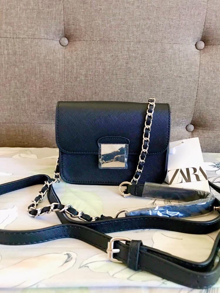 Zara Mini Box Sling (Black), Women's Fashion, Bags & Wallets, Cross ...
