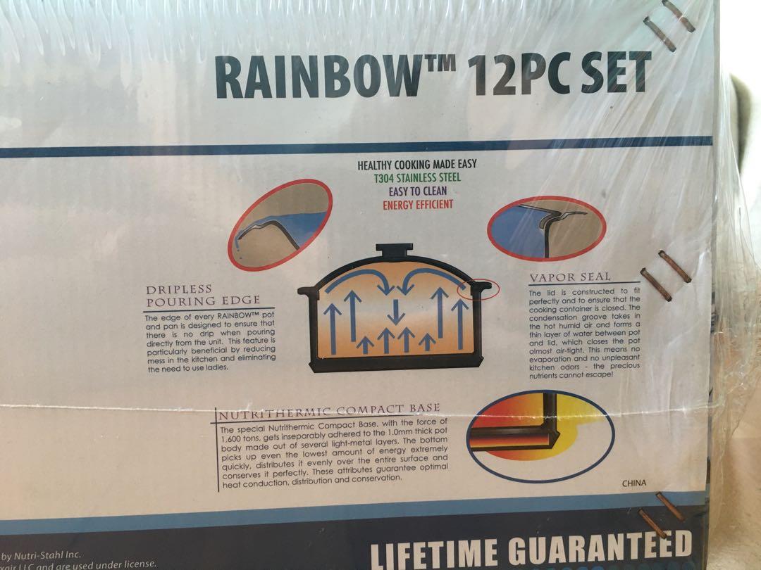 12 Piece Cookware Set by Rainbow, 傢俬＆家居, 廚具和餐具, 餐具和餐具 - Carousell