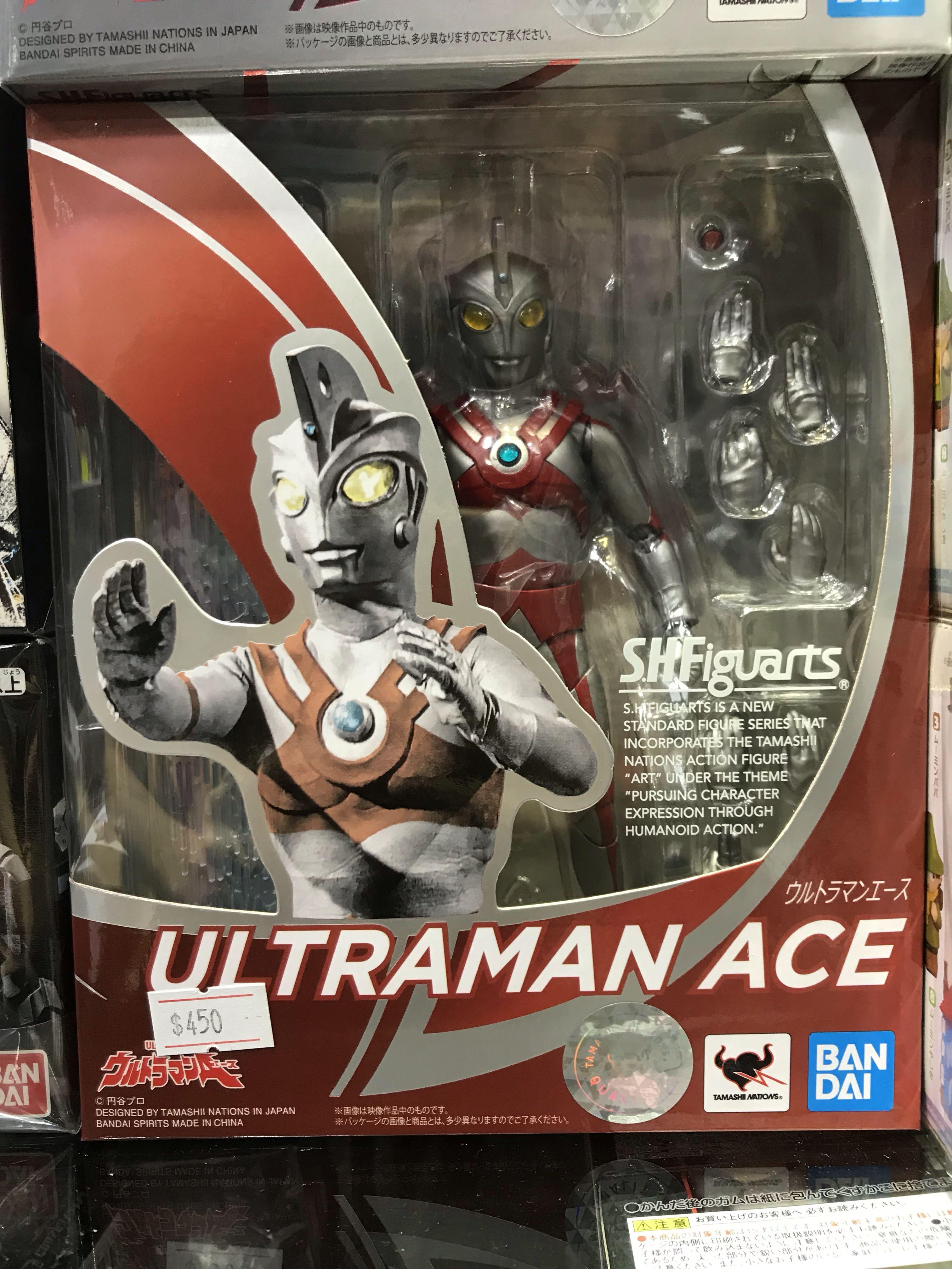全新 Bandai Shf 超人 A Ultraman Ace 奧特曼 艾斯 Figure 公仔, 興趣及遊戲, 玩具 & 遊戲類 ...