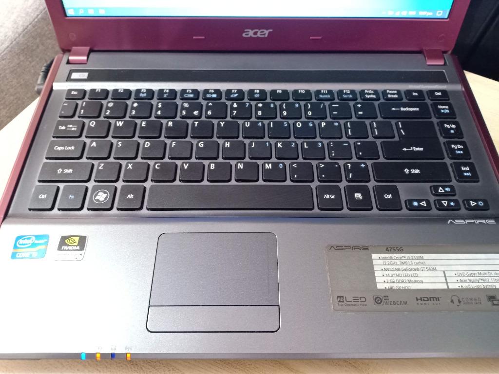 Acer Aspire 4755G (color: maroon), Computers & Tech, Laptops ...
