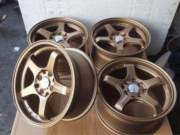 Advan GT Bronze Mags, Car Parts & Accessories, Mags and Tires on Carousell