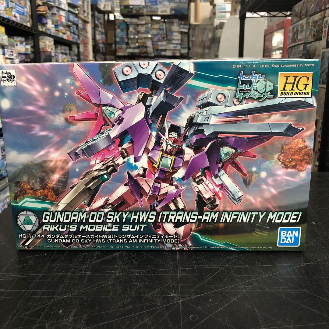 Bandai Gundam HG 1/144 00 Sky HWS Trans-Am Infinity Mode Model Kit ...