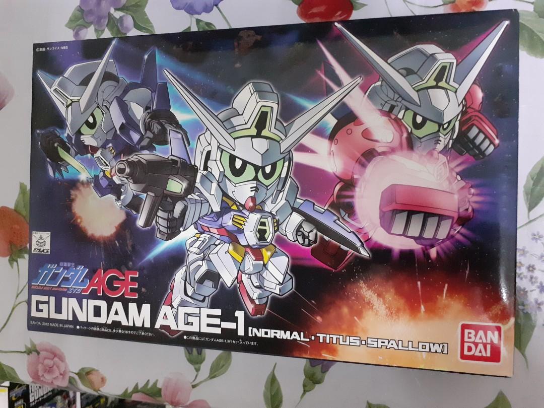 BB戰士 機動戰士高達AGE NO.369 GUNDAM AGE-1 /NO.371 GUNDAM AGE-2/NO.372 GUNDAM AGE-3 NORMAL/NO.374 GUNDAM ...
