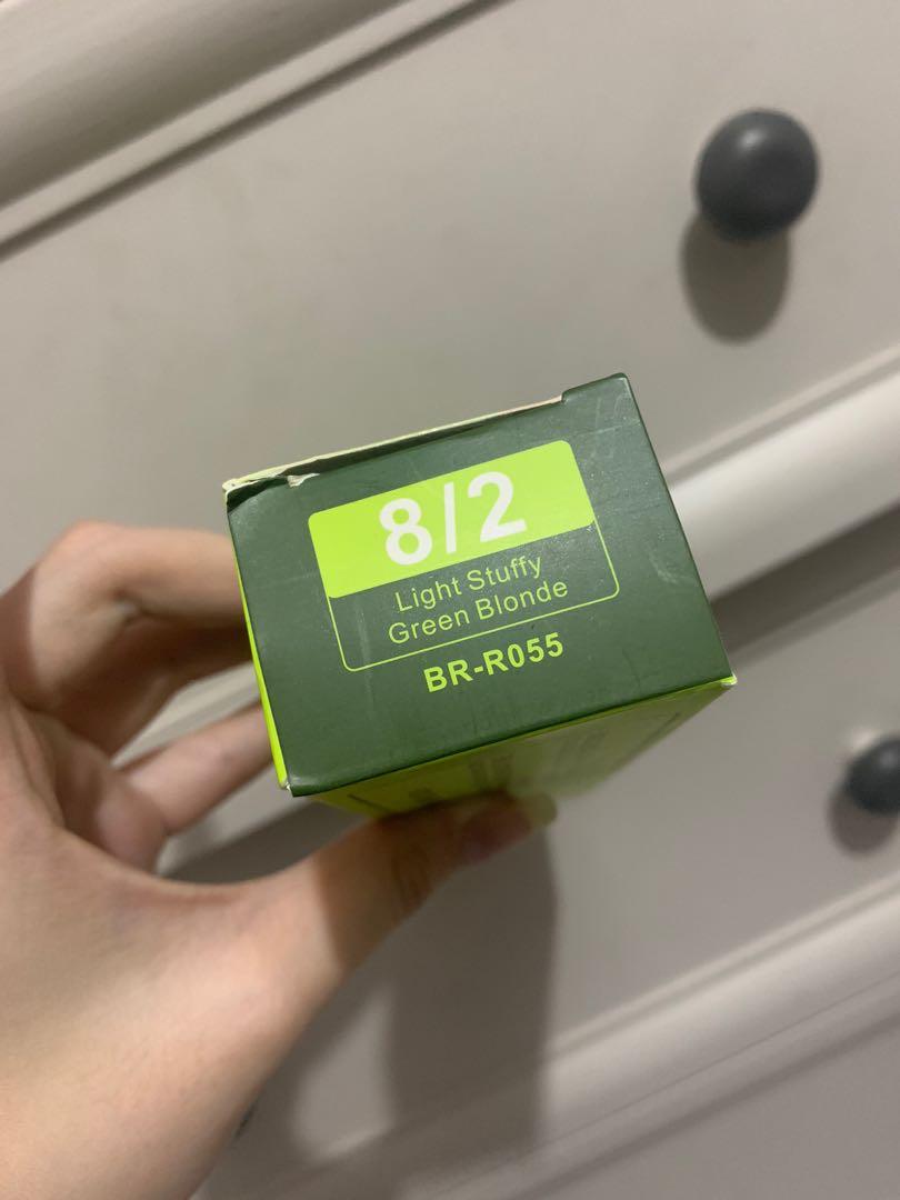 Bremod hair color 8.2 (light stuffy green blonde) set, Beauty ...