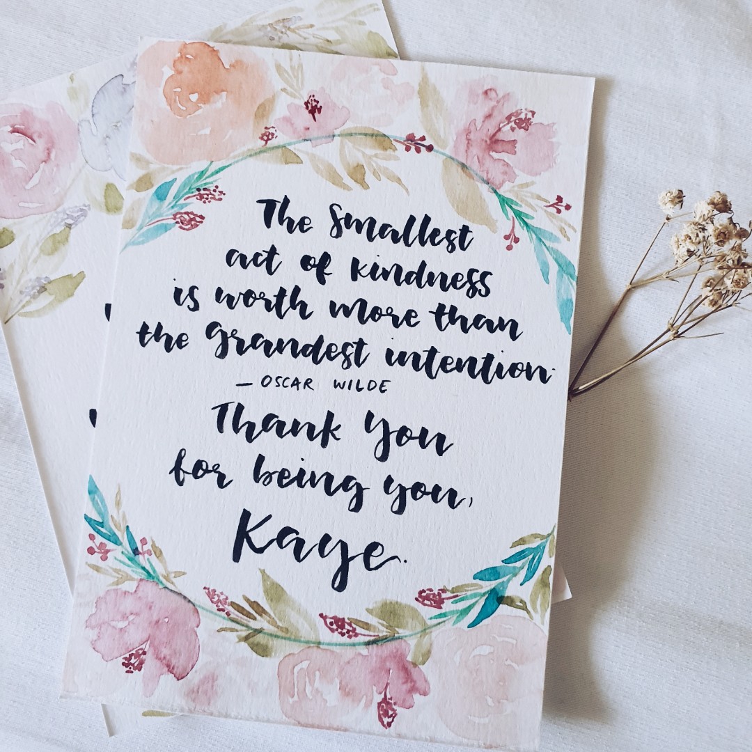 Calligraphy Cards, Design & Craft, Handmade Craft on Carousell