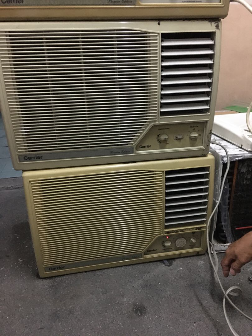 CARRIER AIRCON WINDOW TYPE FOR SALE 1 To 1 5 HP TV Home Appliances