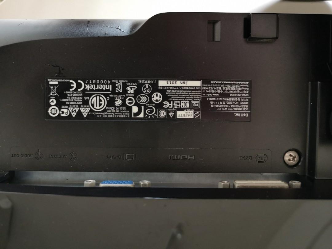 Dell 23 inch LCD Monitor, Computers & Tech, Parts & Accessories ...