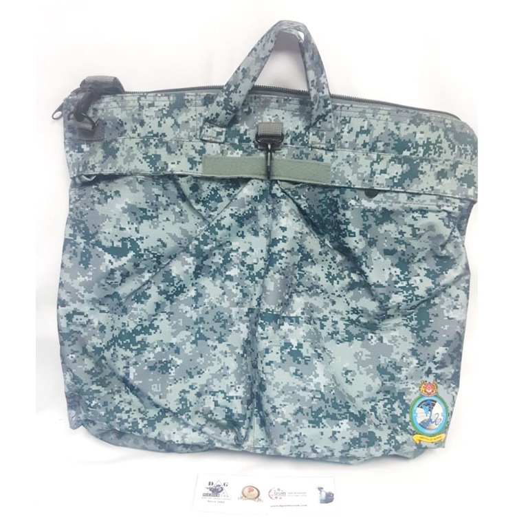 Exclusive Airforce Pixelated Pilot Helmet Bag with 508 SQN Logo, Men's ...