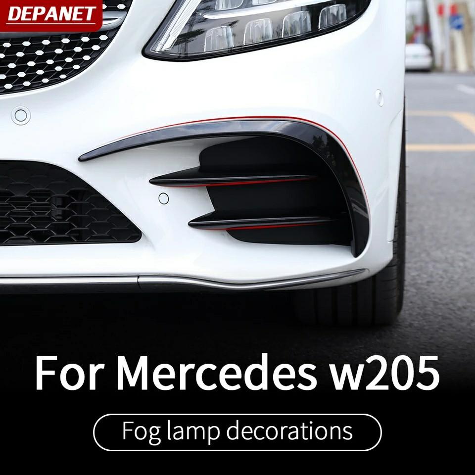 Front fog light strip For Mercedes C w205 amg Mercedes w205 coupe ...