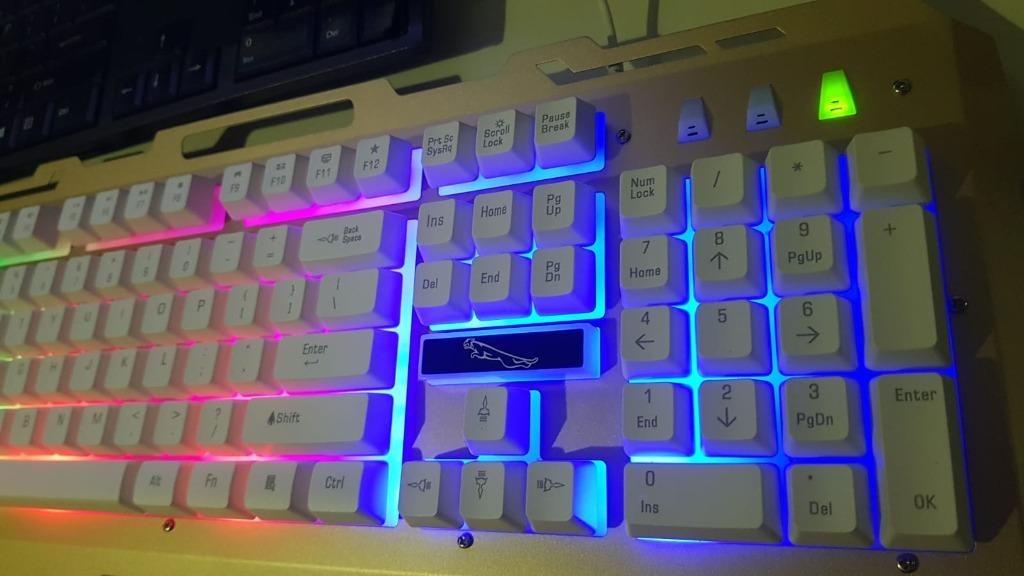 Gaming Keyboard - ZGB G700 104 Keys USB Wired Mechanical Feel RGB ...