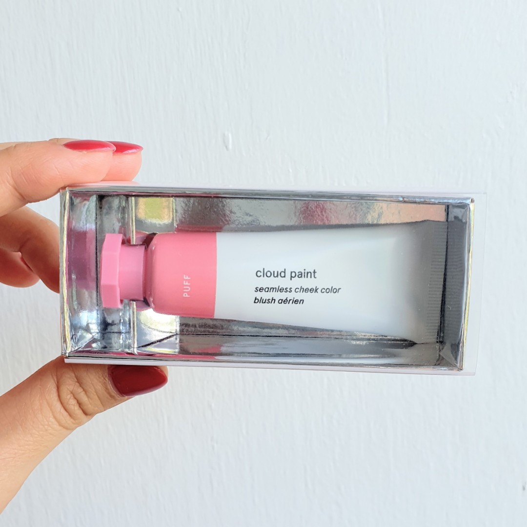 Real! Glossier Cloud Paint Blush Stain in Puff Pink, Beauty & Personal ...