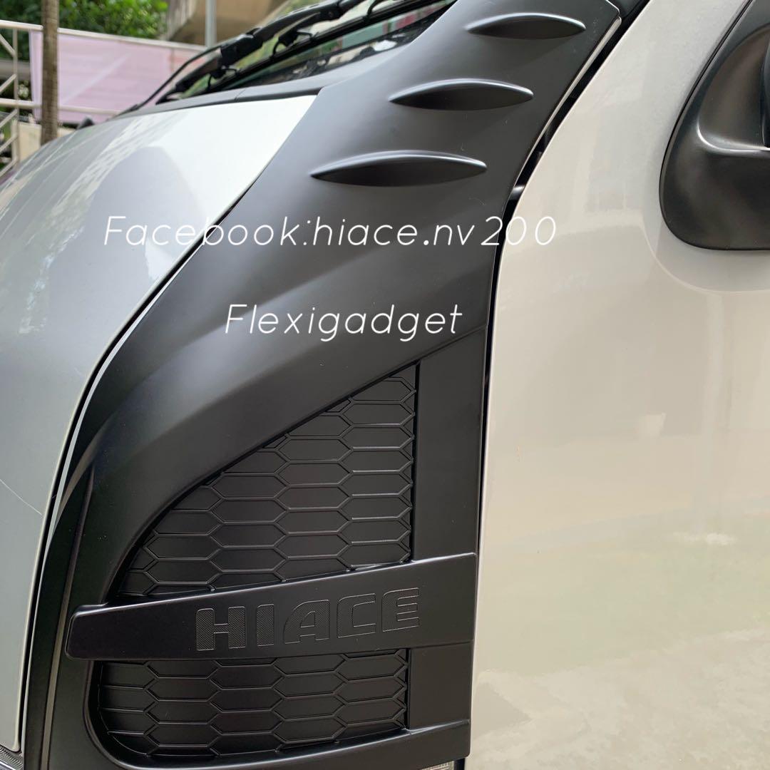 Hiace 3D Front Fender Trim Matt Black/ Hiace Pillar Cover / Toyota ...