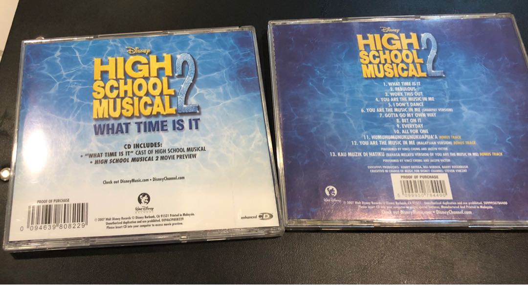 HIGH SCHOOL MUSICAL SOUNDTRACK, Hobbies & Toys, Music & Media, CDs ...