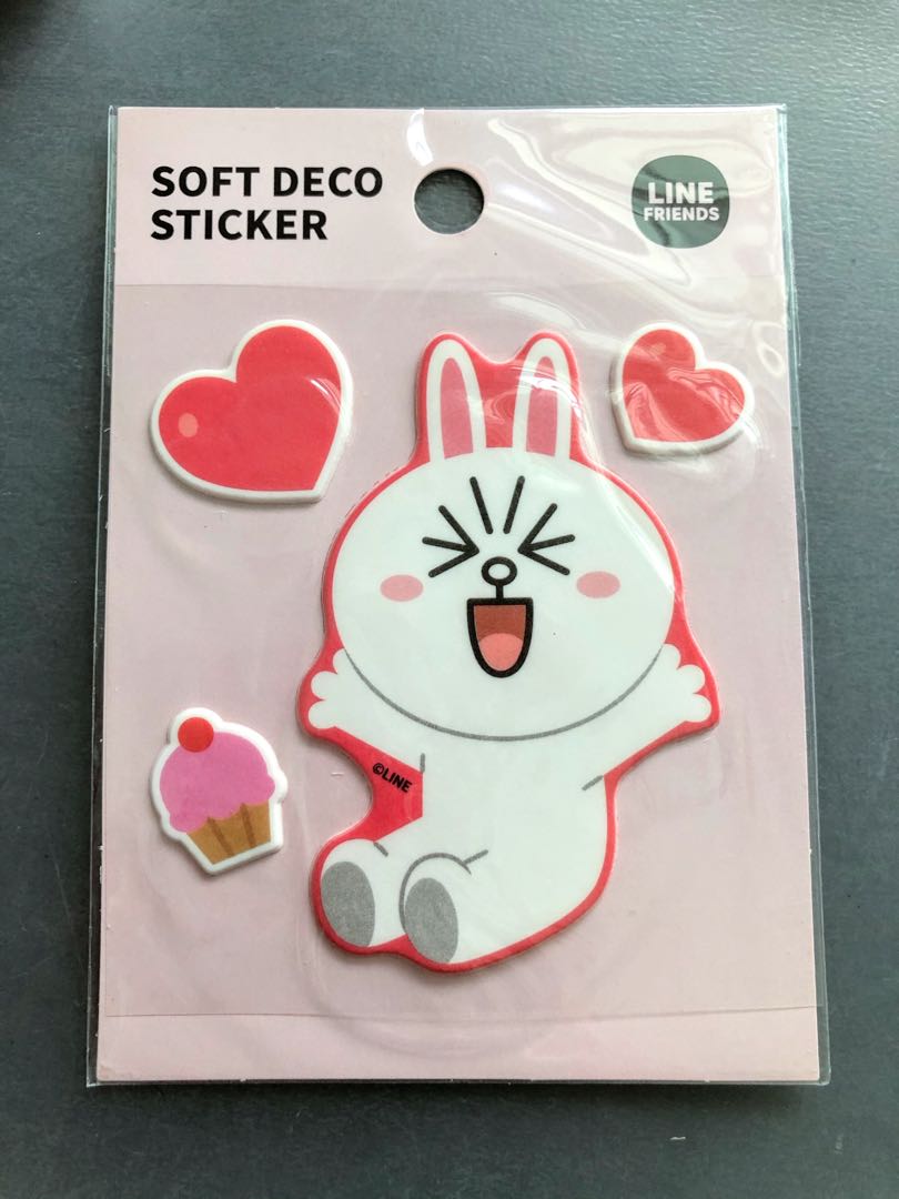 [INSTOCK] OFFICIAL LINE FRIENDS CONY DECO STICKER, Hobbies & Toys ...