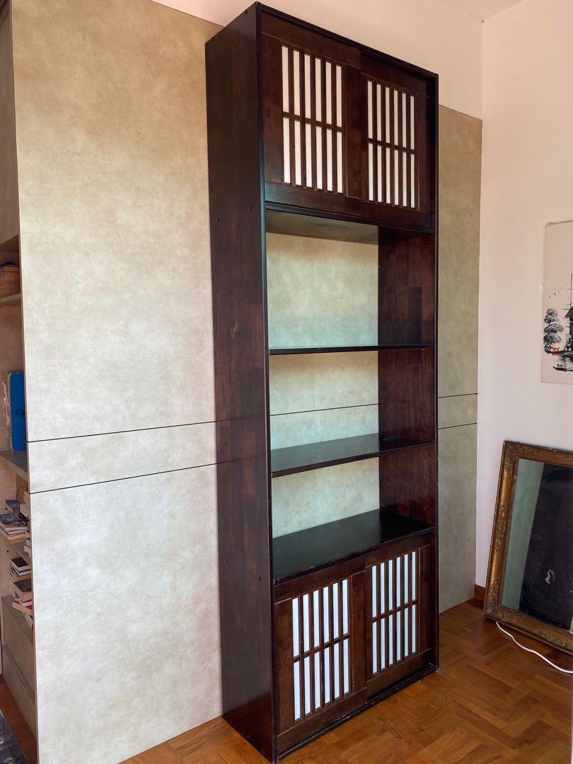 Japanese style bookshelf/cabinet, Furniture & Home Living, Furniture ...