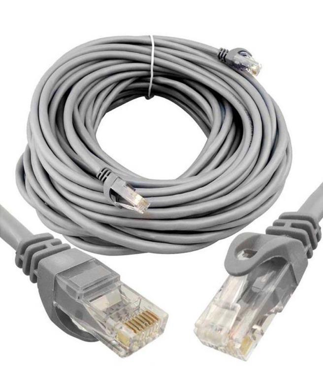 LAN CABLE (30 meters )ETHERNET CAT6 WITH RJ45 AND RUBBER BOOT MODULAR ...