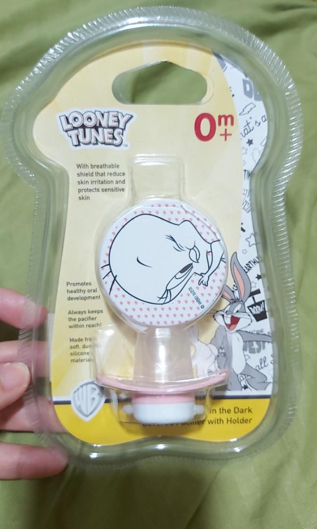 Looney tunes Pacifier with holder, Babies & Kids, Nursing & Feeding ...