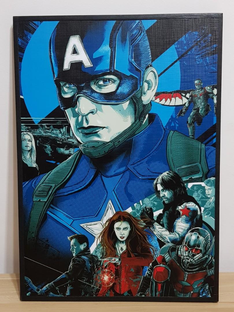 Marvel Idol Ido Wall Print Set with Frame, Hobbies & Toys, Stationery ...