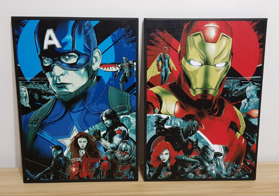 Marvel Idol Ido Wall Print Set with Frame, Hobbies & Toys, Stationery ...