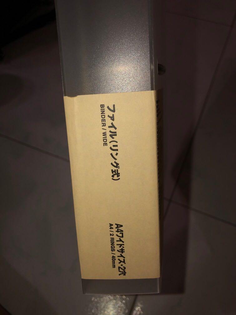 Muji Ring File, Hobbies & Toys, Stationery & Craft, Stationery & School ...