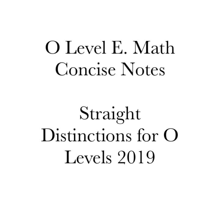 [9 SOLD!] O Level E Math. Notes, Hobbies & Toys, Books & Magazines ...