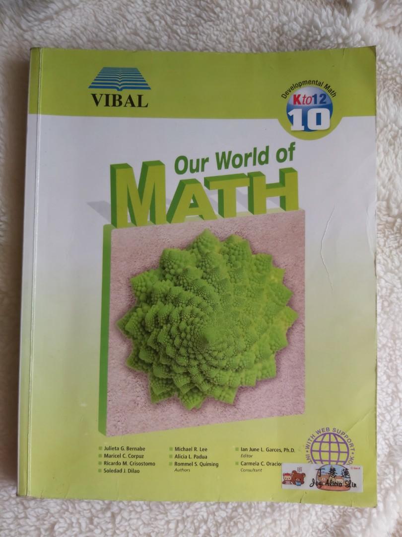 Our World of Math 10 (Vibal) Junior High School Book, Hobbies & Toys ...