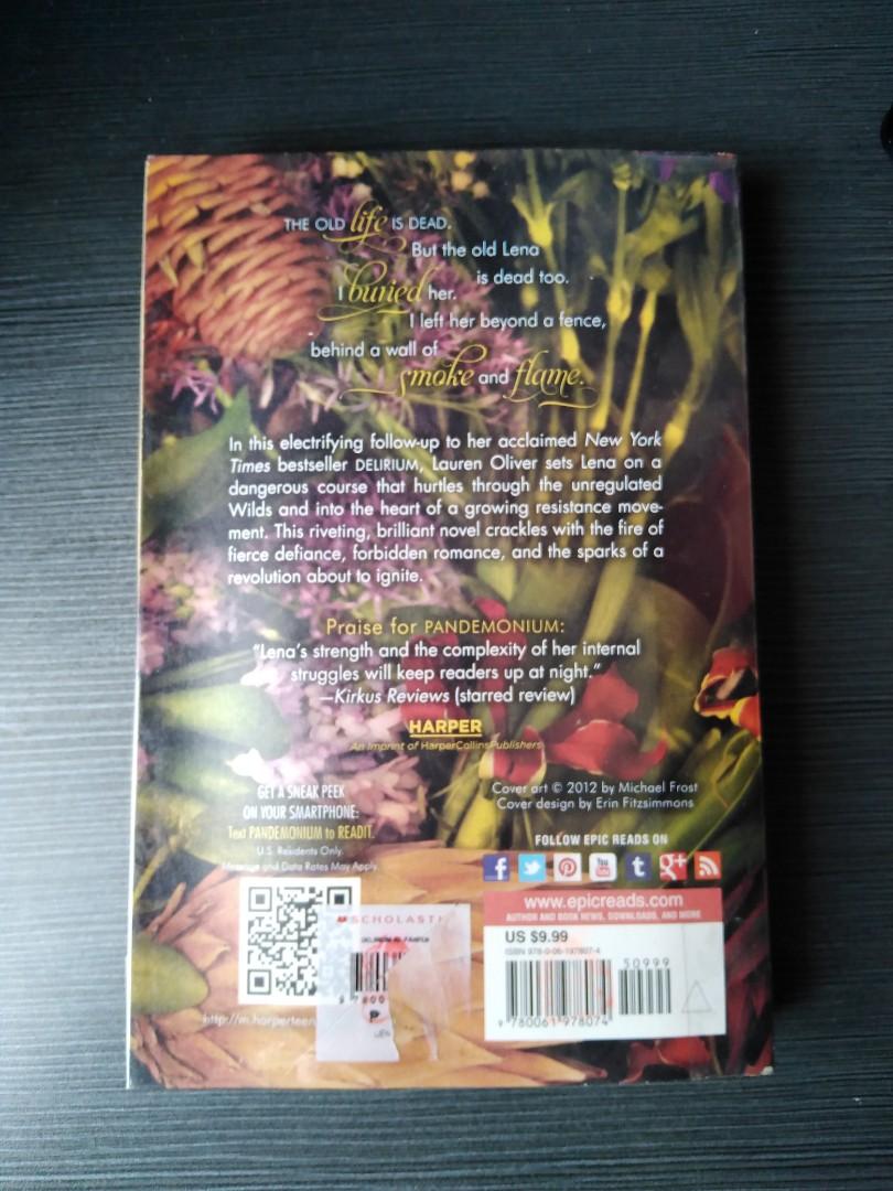 Pandemonium by Lauren Oliver, Hobbies & Toys, Books & Magazines ...