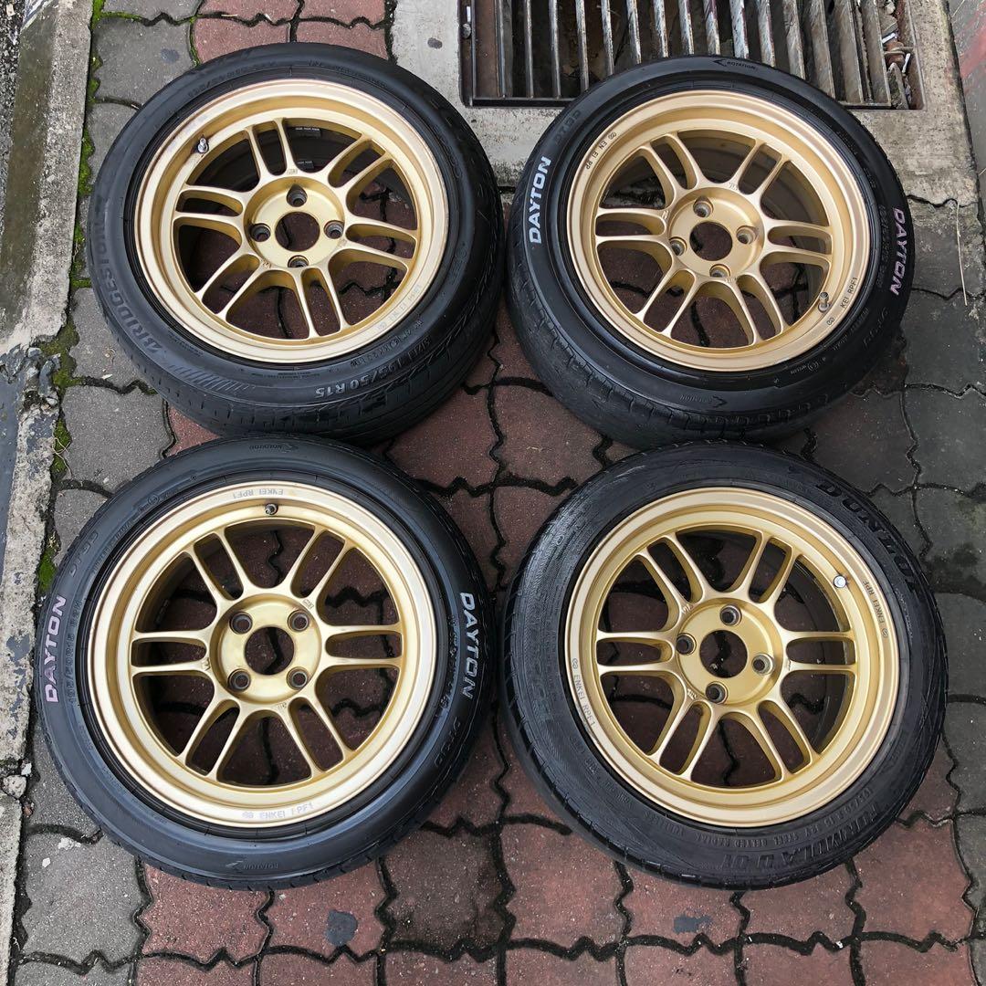 sport Rim Enkei RPF1 15 pcd100, Auto Accessories on Carousell