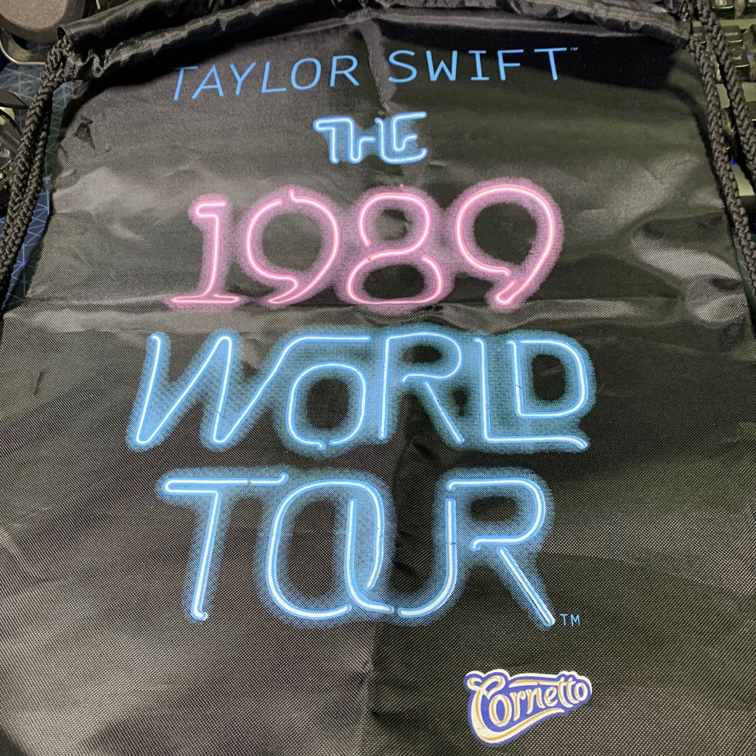 Taylor Swift 1989 Neon Cornetto World Tour Drawstring Bag, Luxury, Bags ...