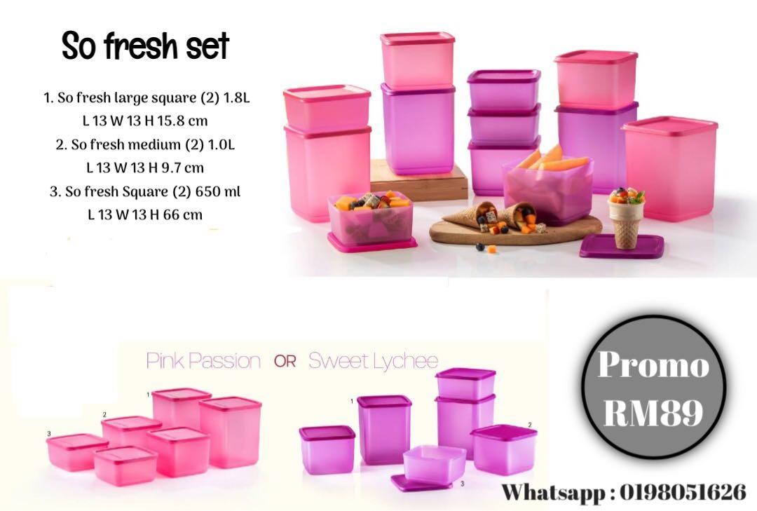 Tupperware So Fresh Set, Furniture & Home Living, Kitchenware ...