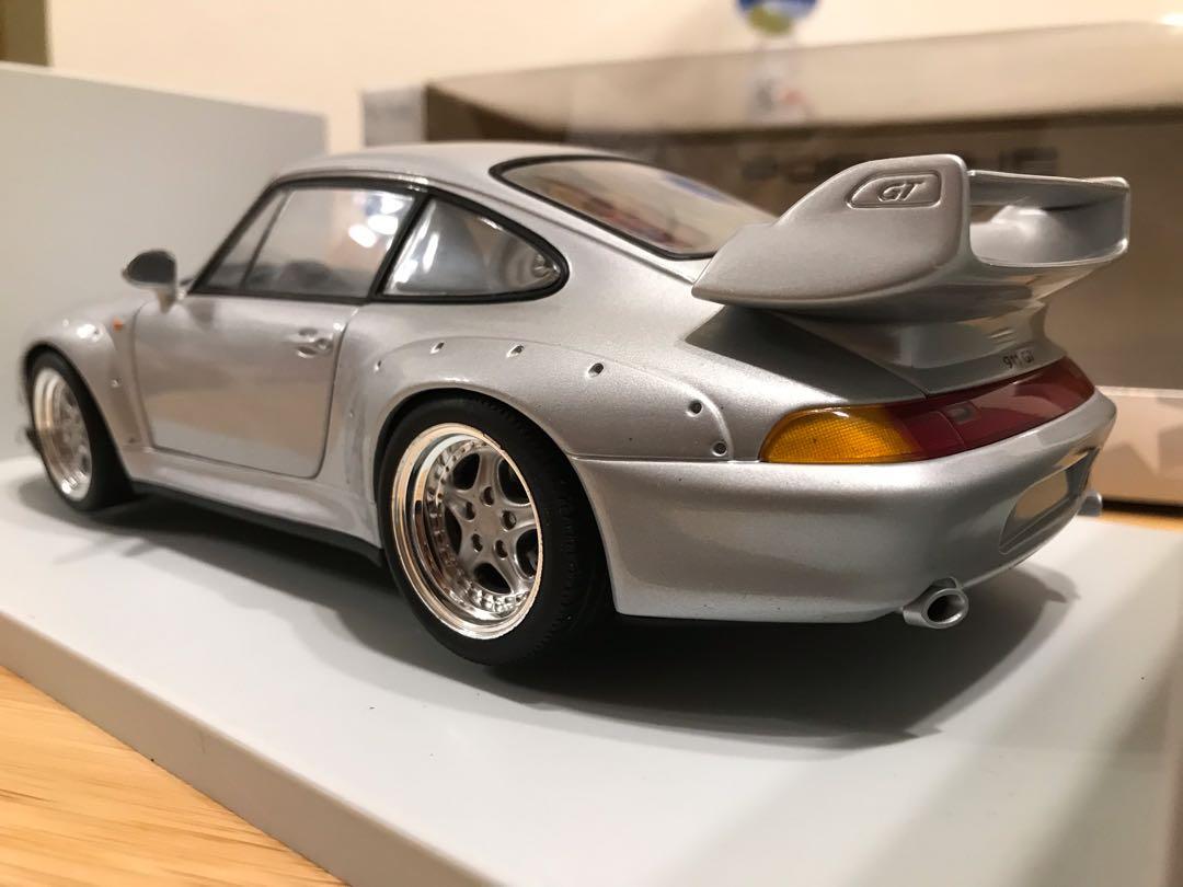 絕版罕有UT Models 1/18 Porsche 911 GT2 street 1997 silver ！Autoart, 興趣及遊戲 ...
