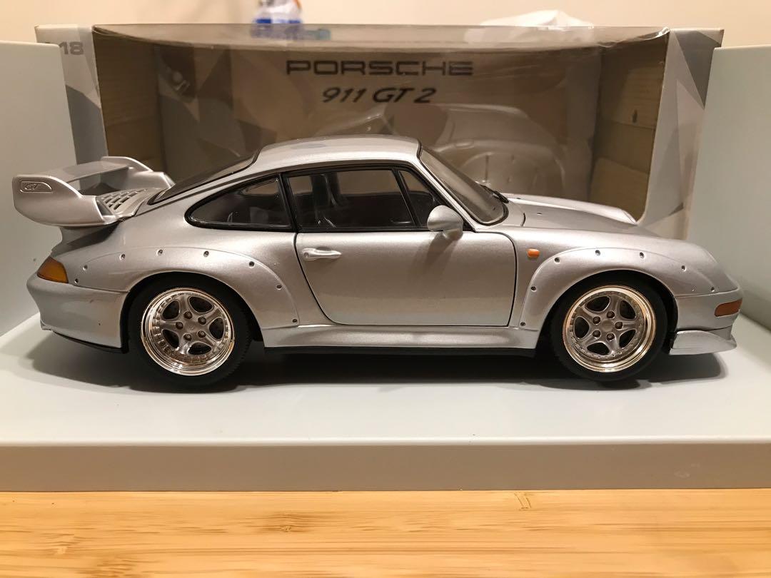 絕版罕有UT Models 1/18 Porsche 911 GT2 street 1997 silver ！Autoart, 興趣及遊戲 ...