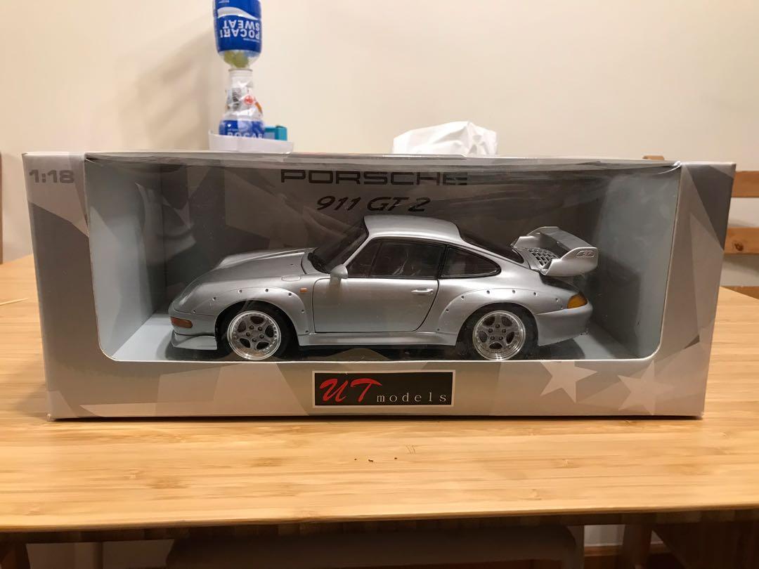 絕版罕有UT Models 1/18 Porsche 911 GT2 street 1997 silver ！Autoart, 興趣及遊戲 ...