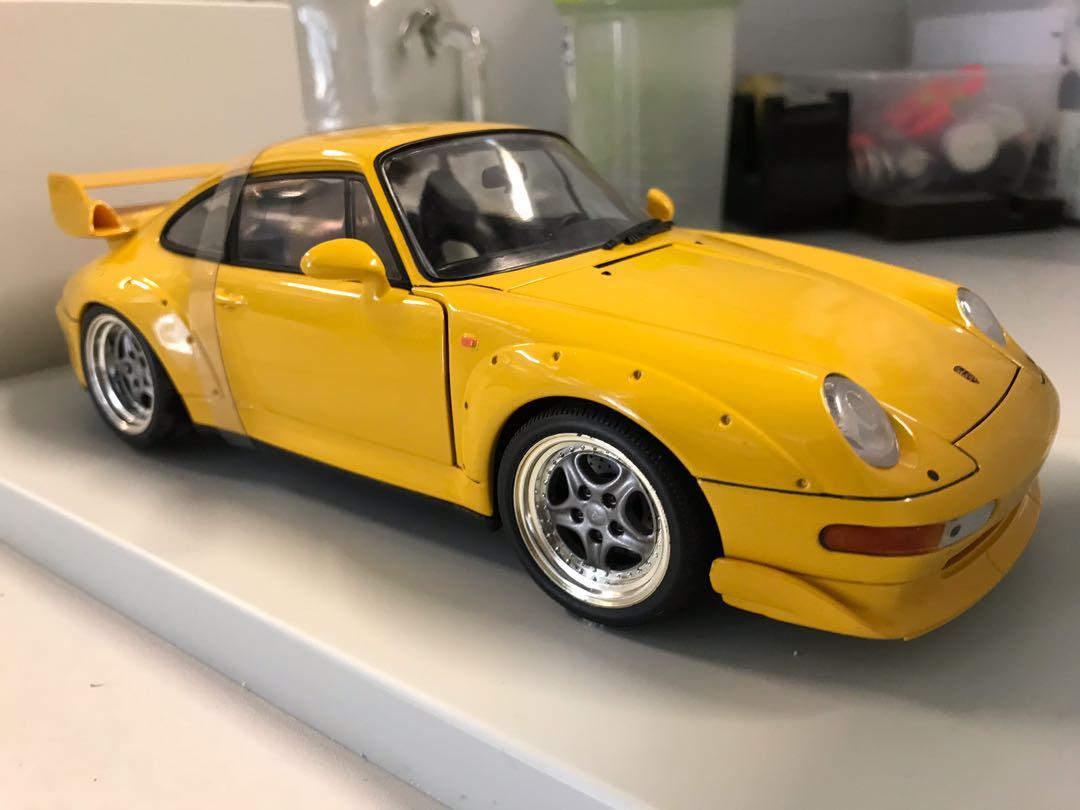 絕版罕有UT Models 1/18 Porsche 911 GT2 1997 yellow ！Autoart, 興趣及遊戲, 玩具 & 遊戲 ...